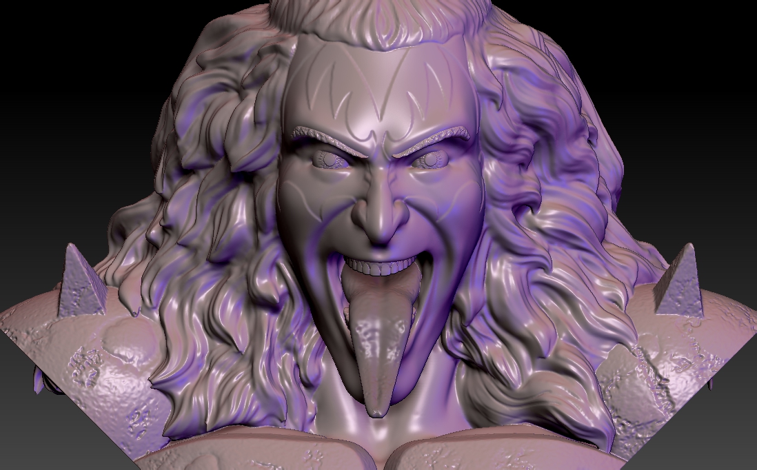 STL file GENE SIMMONS 💋 ・3D printing idea to download・Cults