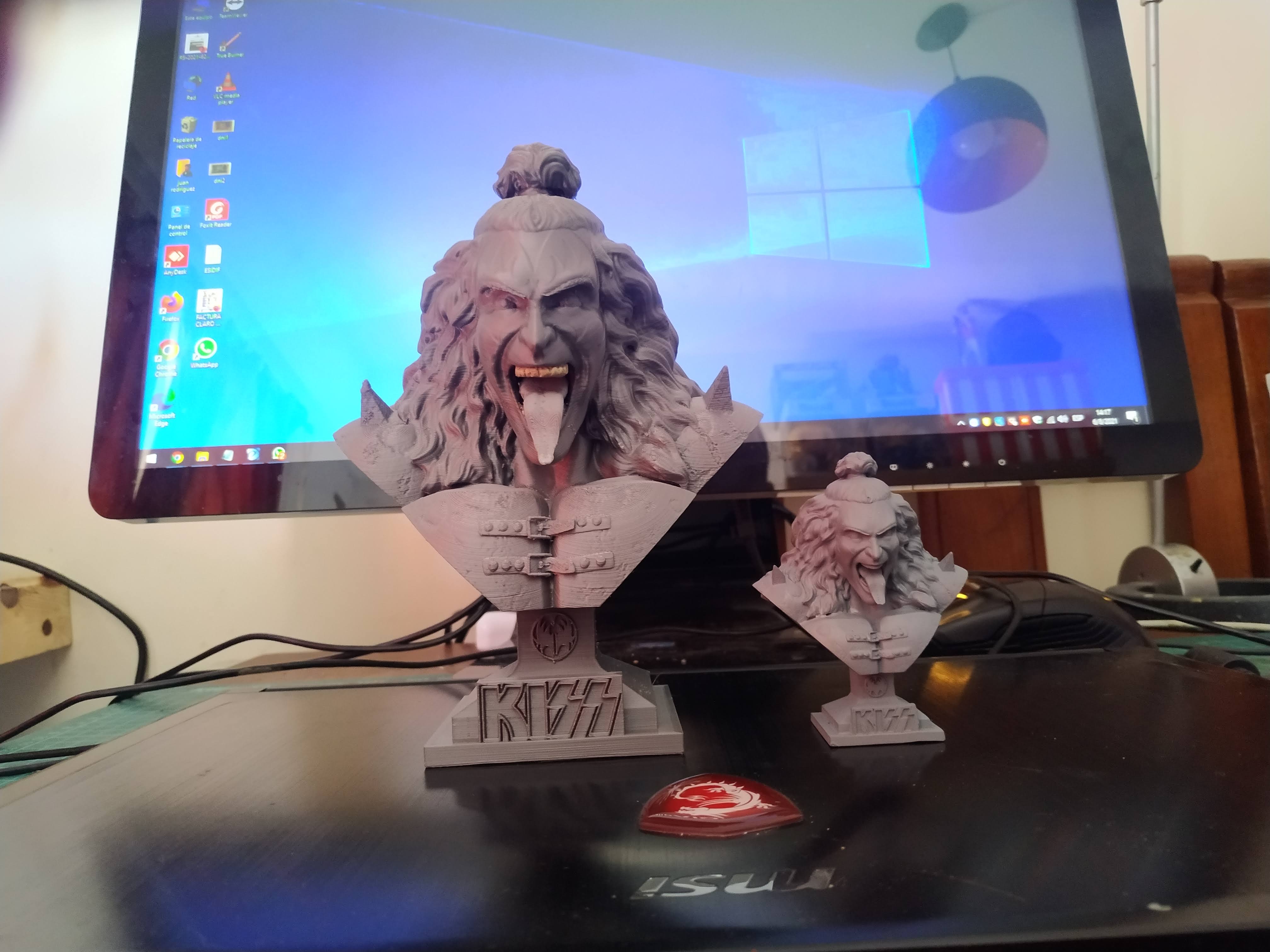 STL file GENE SIMMONS 💋 ・3D printing idea to download・Cults