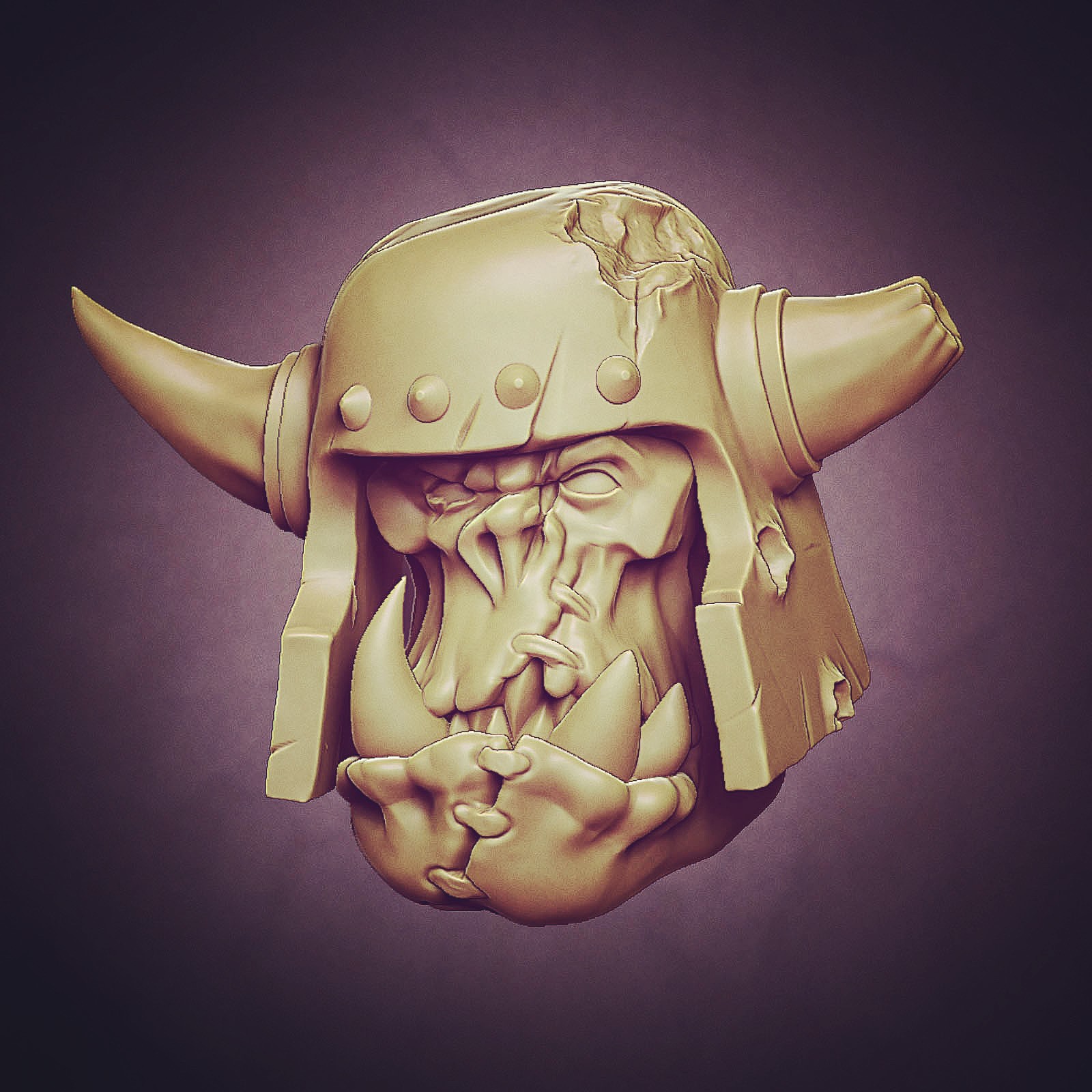 STL file MrModulork's Scar Orc Heads - Set A 🎲 ・3D print design to ...