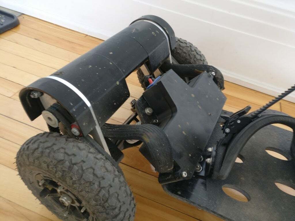 Free STL file Electric MountainBoard - Motor Mount v2 with belt ...