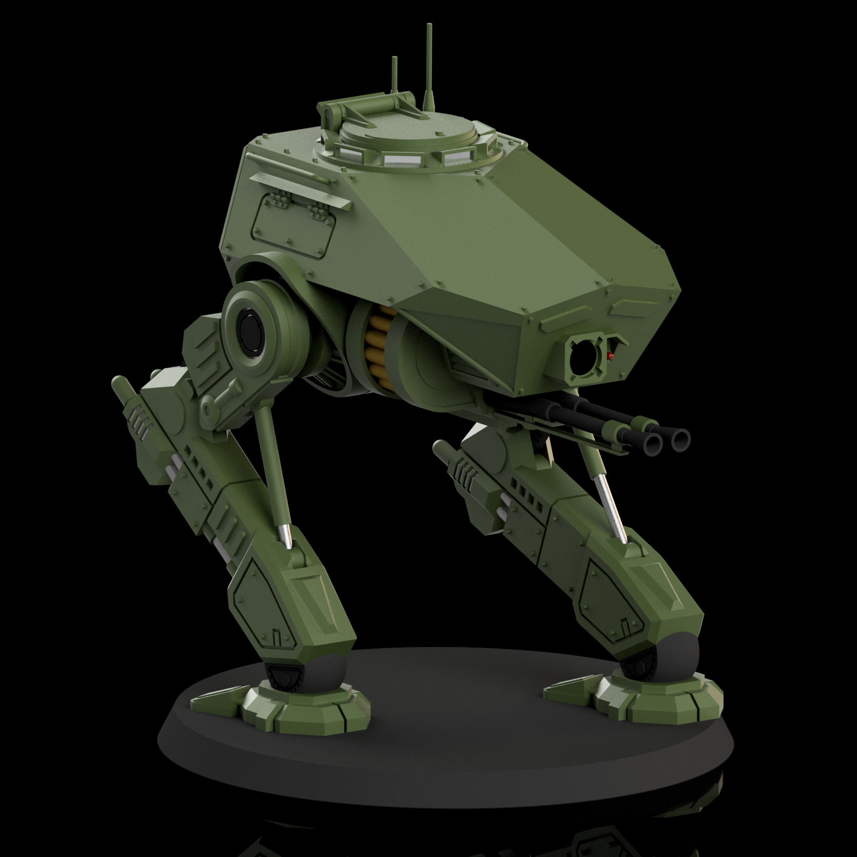 🎲 Red Army Walker Mech・ STL File for ・Cults