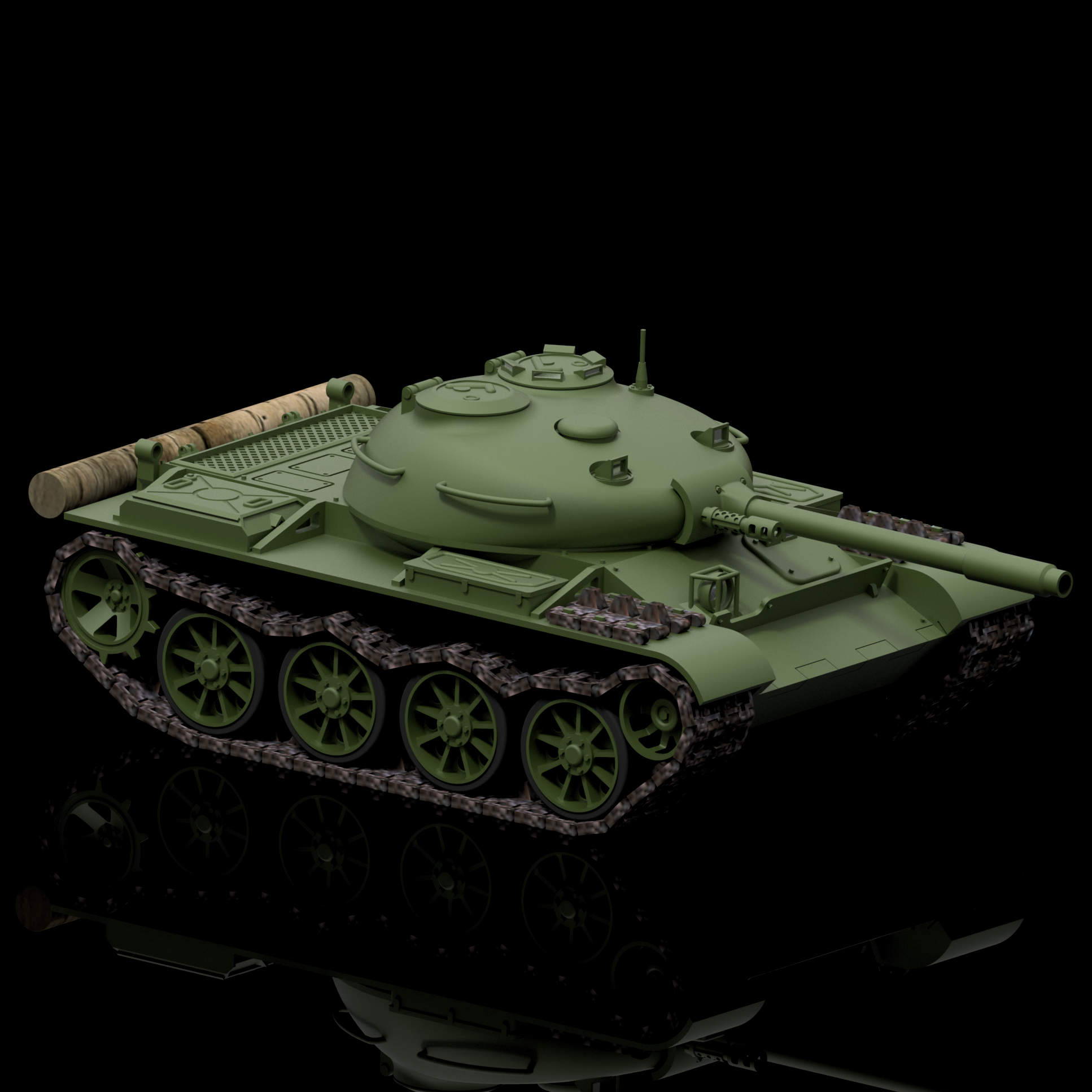 🪖 Red Army Battle Tank・ STL File for ・Cults