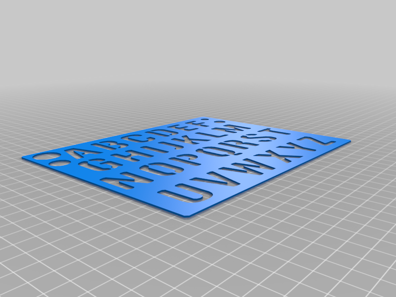 🎨 alphabet stencil・Free 3D File for ・Cults