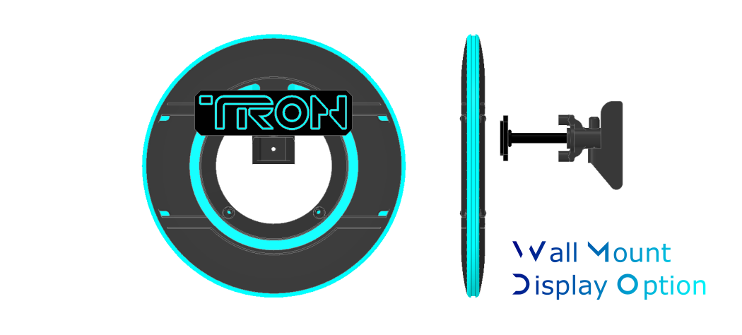 💾 Tron Legacy Identity Disc / Tron Light Disk | Thematic Display Plinth ...