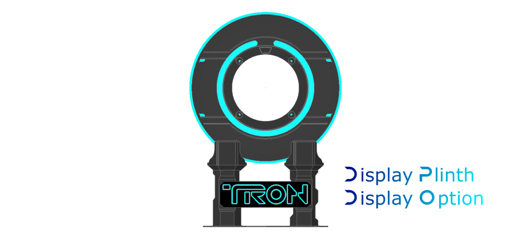 💾 Tron Legacy Identity Disc / Tron Light Disk | Thematic Display Plinth ...