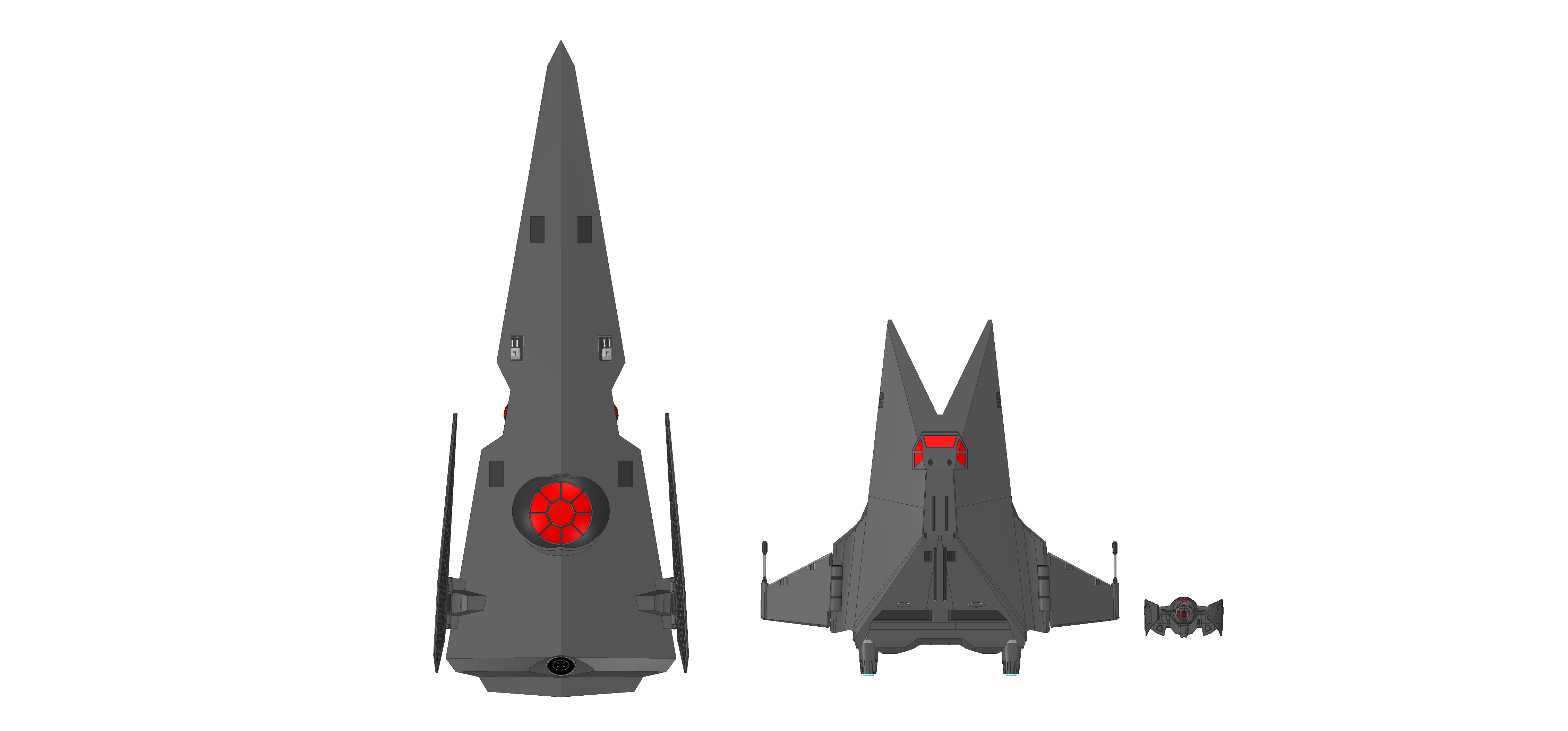 🛬 Sith Corvette-Gunship | Retractable S-Foils, Landing Gear and PD ...