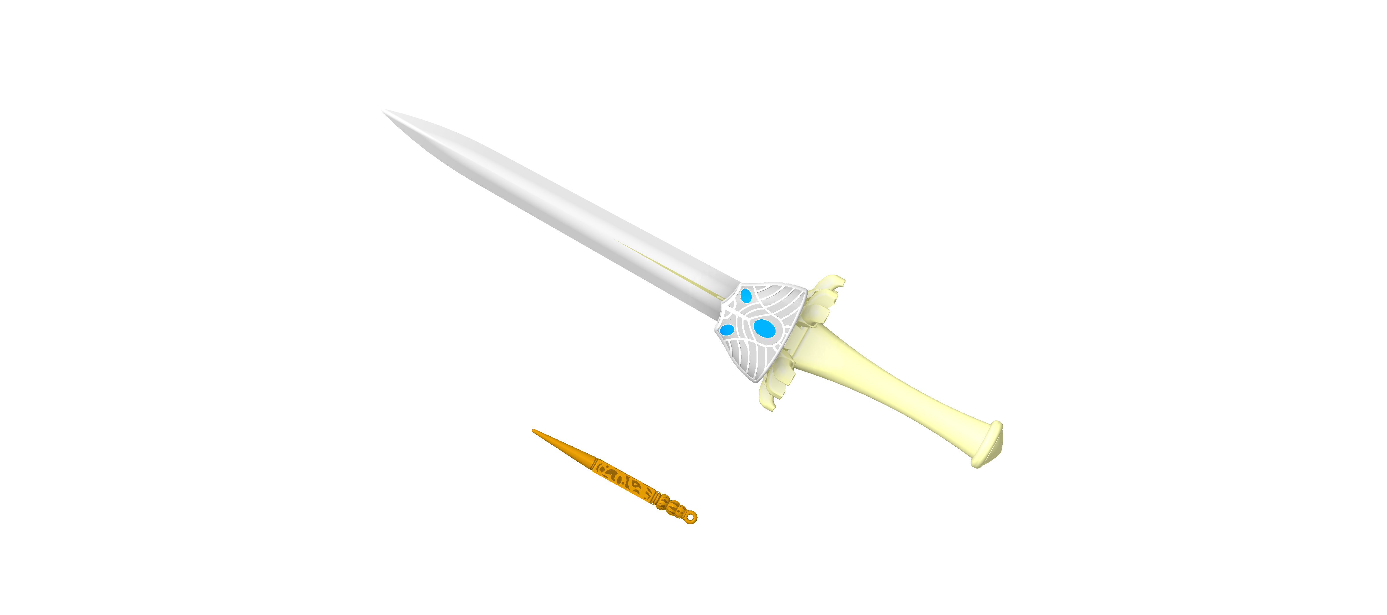 🗡️ Azrael's Blade | Lucifer Flaming Sword | Unique x3 Part Design ...