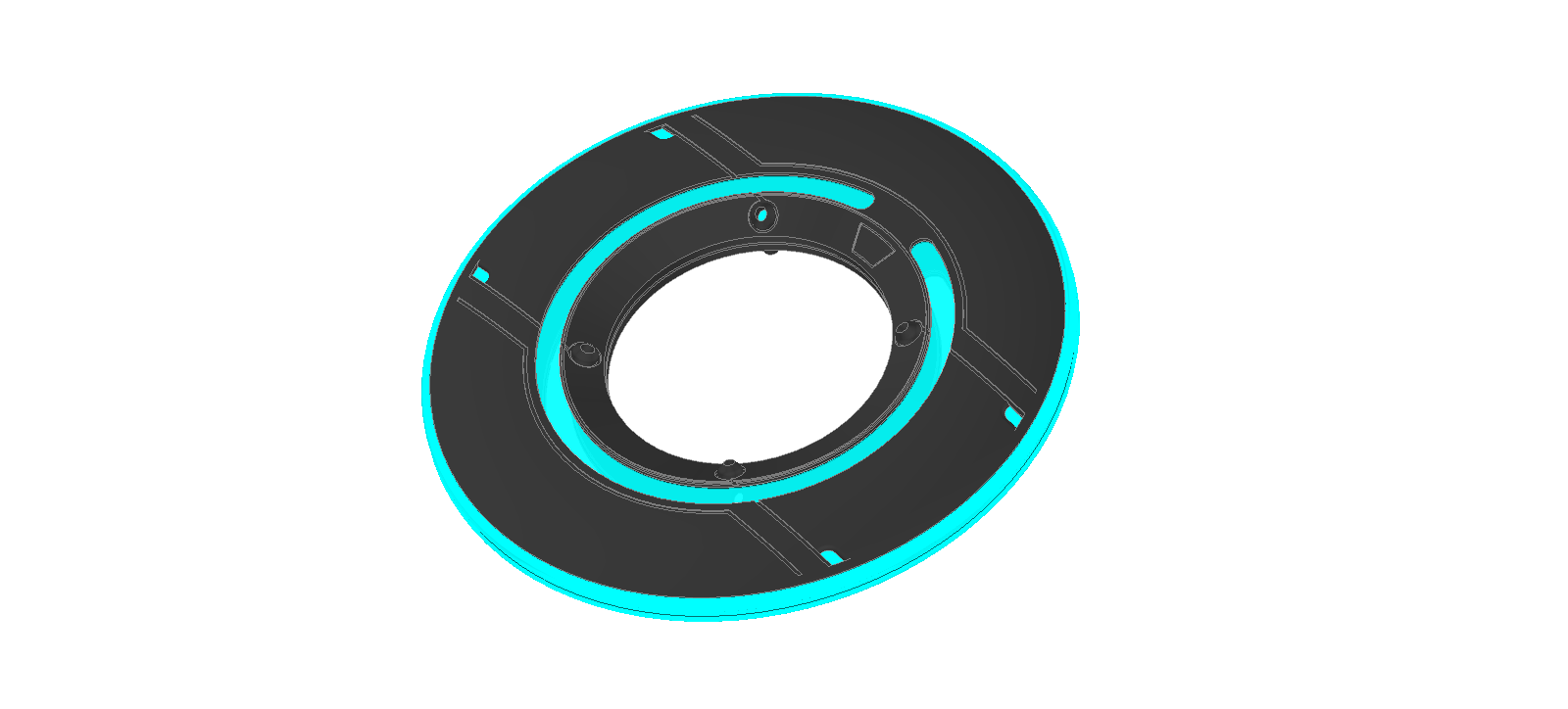 💾 Tron Legacy Identity Disc / Tron Light Disk | Thematic Display Plinth ...