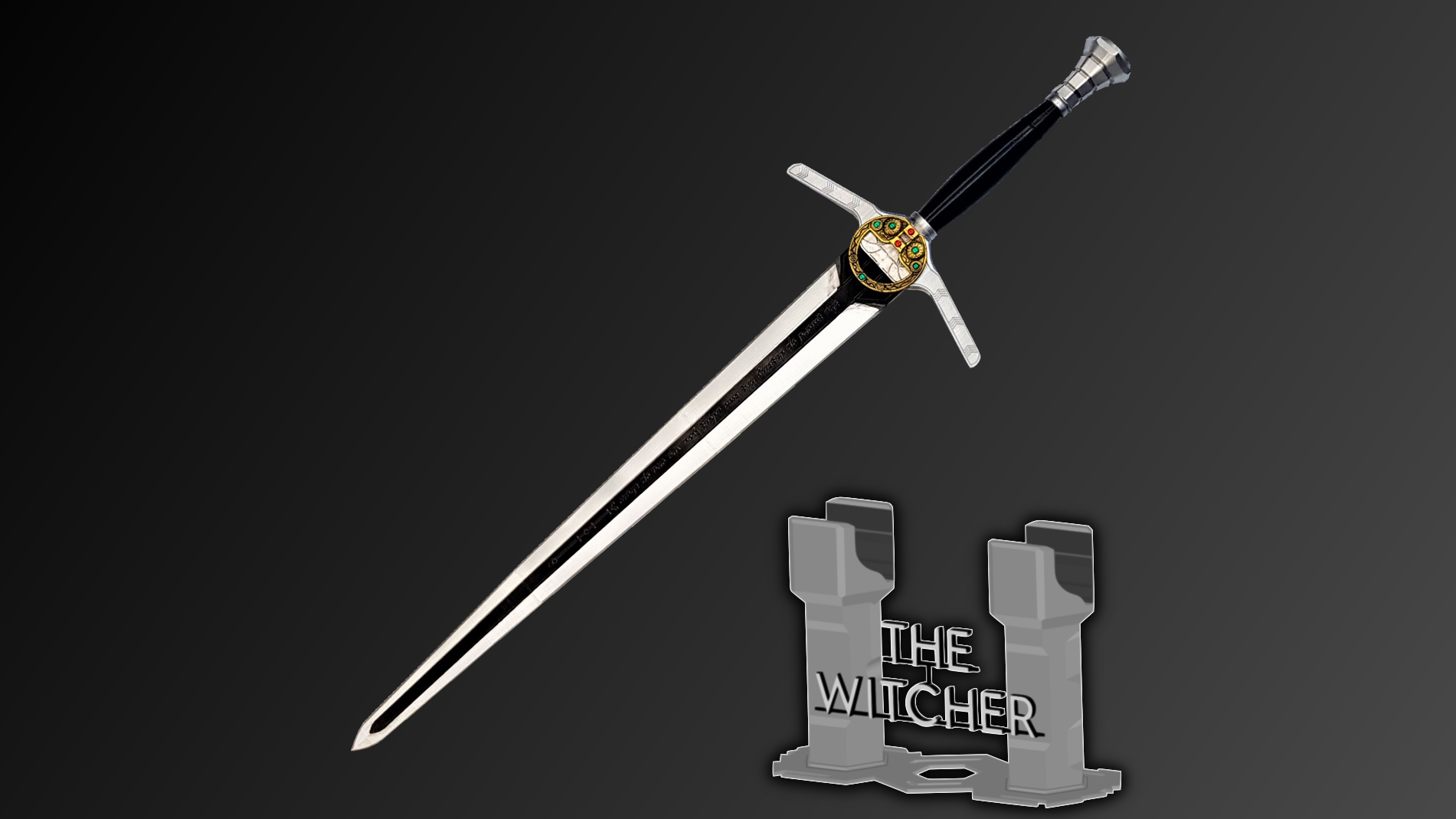 3D file The Witcher Steel Sword AND Renfri's Brooch Add-on | Netflix ...