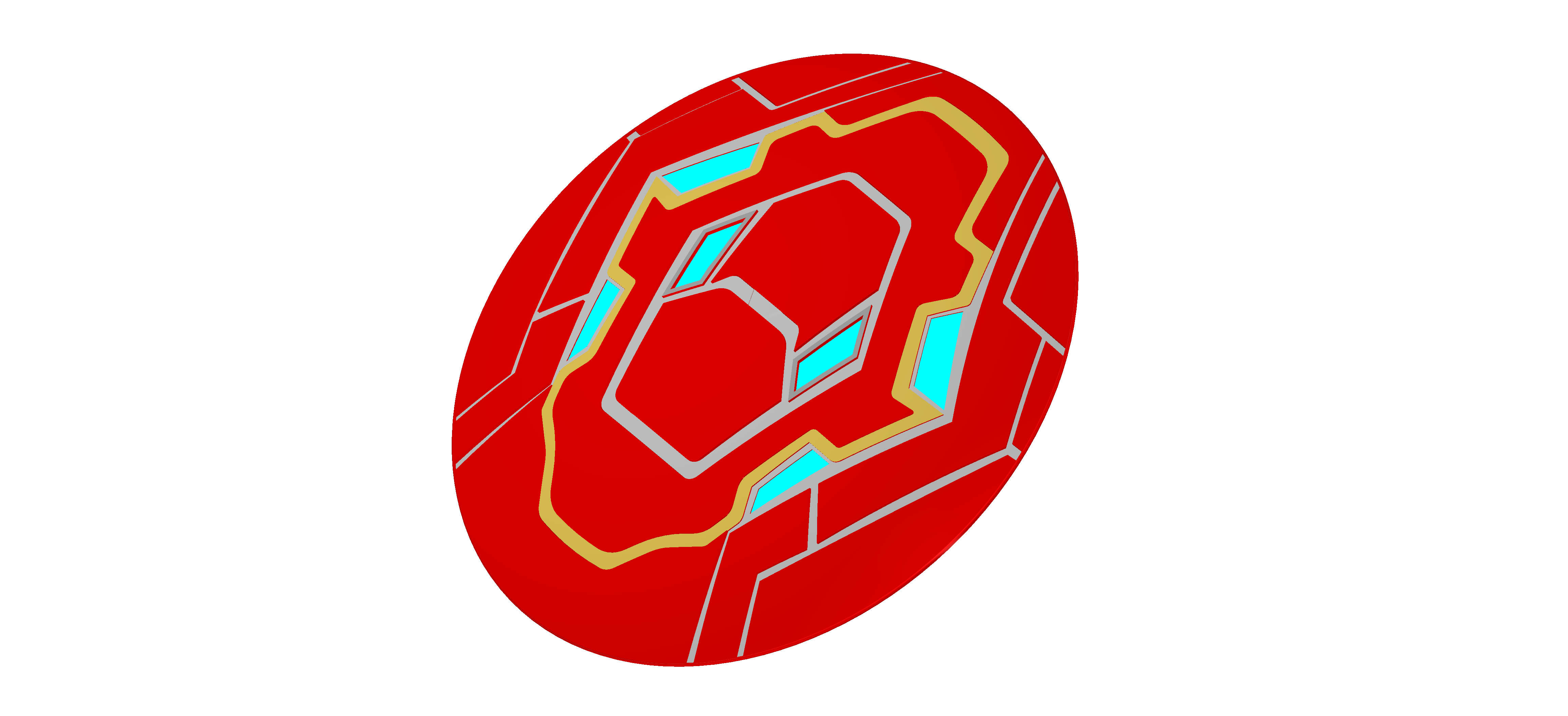 Файл 3D Ironman Nano Shield Round | Avengers : Infinity War | Wall ...