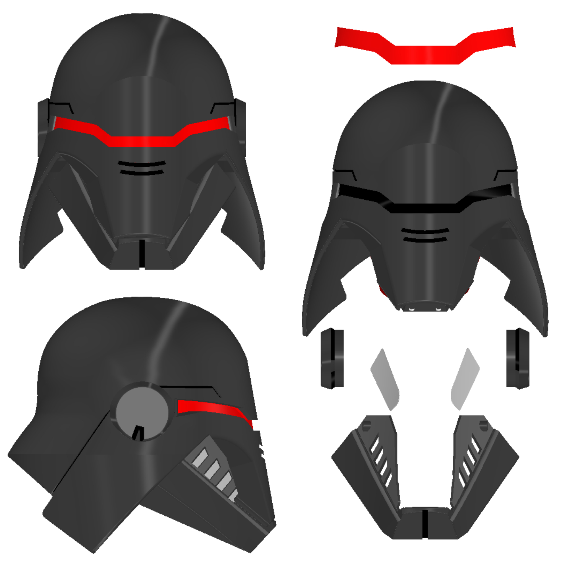 3D file Second Sister Inquisitor Helmet | Star Wars Inquisitor Cosplay ...