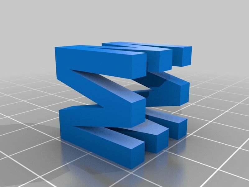 Free STL file M Letter Cube 🎨 ・3D printer design to download・Cults
