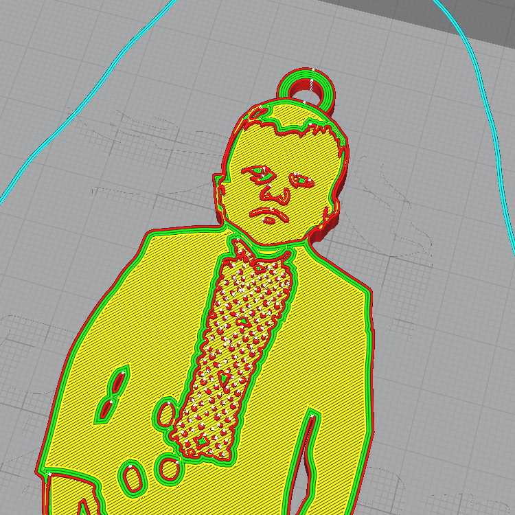 STL file Hasbulla Suit Keychain 🗝️ ・3D printing idea to download・Cults