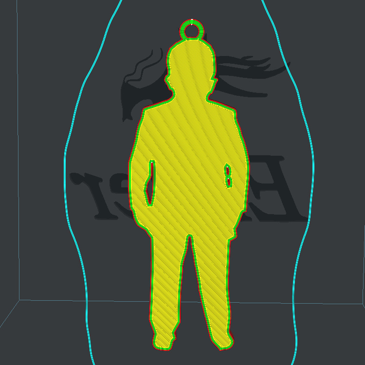 STL file Hasbulla Suit Keychain 🗝️ ・3D printing idea to download・Cults