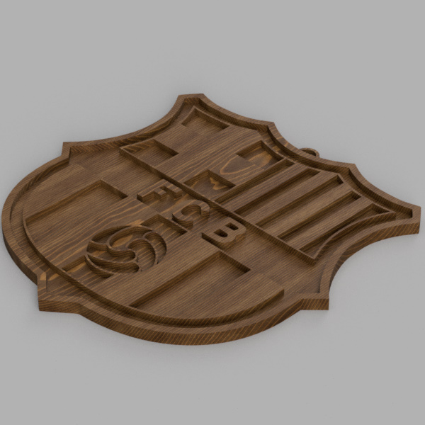 Archivo STL Logotipo del FC Barcelona para la pared 👽 ・Diseño de ...