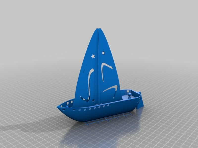 ⛵ sailboat・Free STL File for ・Cults