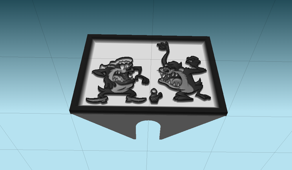 Free STL file taz+ taz wife - tile 👽 ・3D printer model to download・Cults