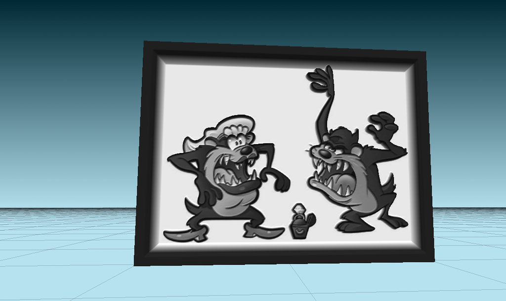 Free STL file taz+ taz wife - tile 👽 ・3D printer model to download・Cults