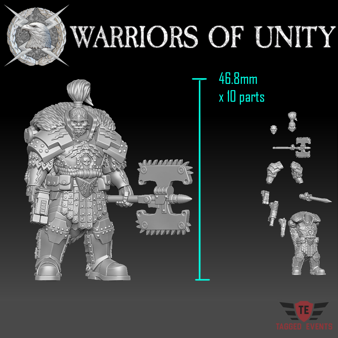 ⚔️ Warriors of Unity - Legion Commander・ STL File for ・Cults