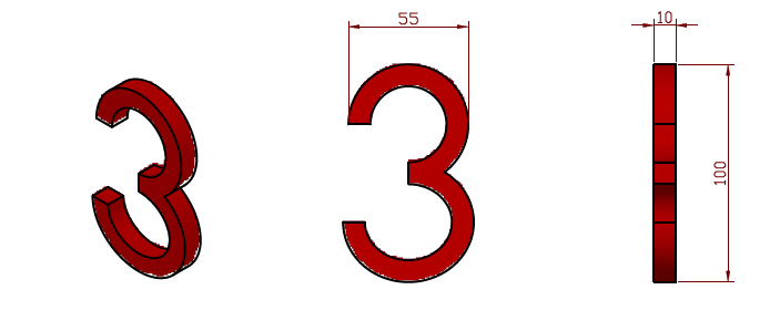 STL file Number 3 🎁 ・3D print model to download・Cults