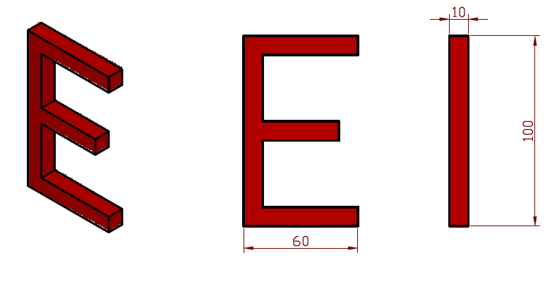 STL file Letter E 🎁 ・3D printable model to download・Cults