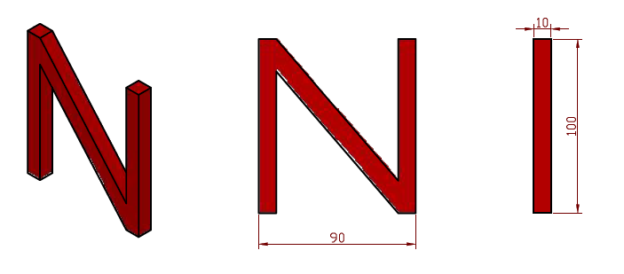 STL file Letter N 🎁 ・3D printable model to download・Cults