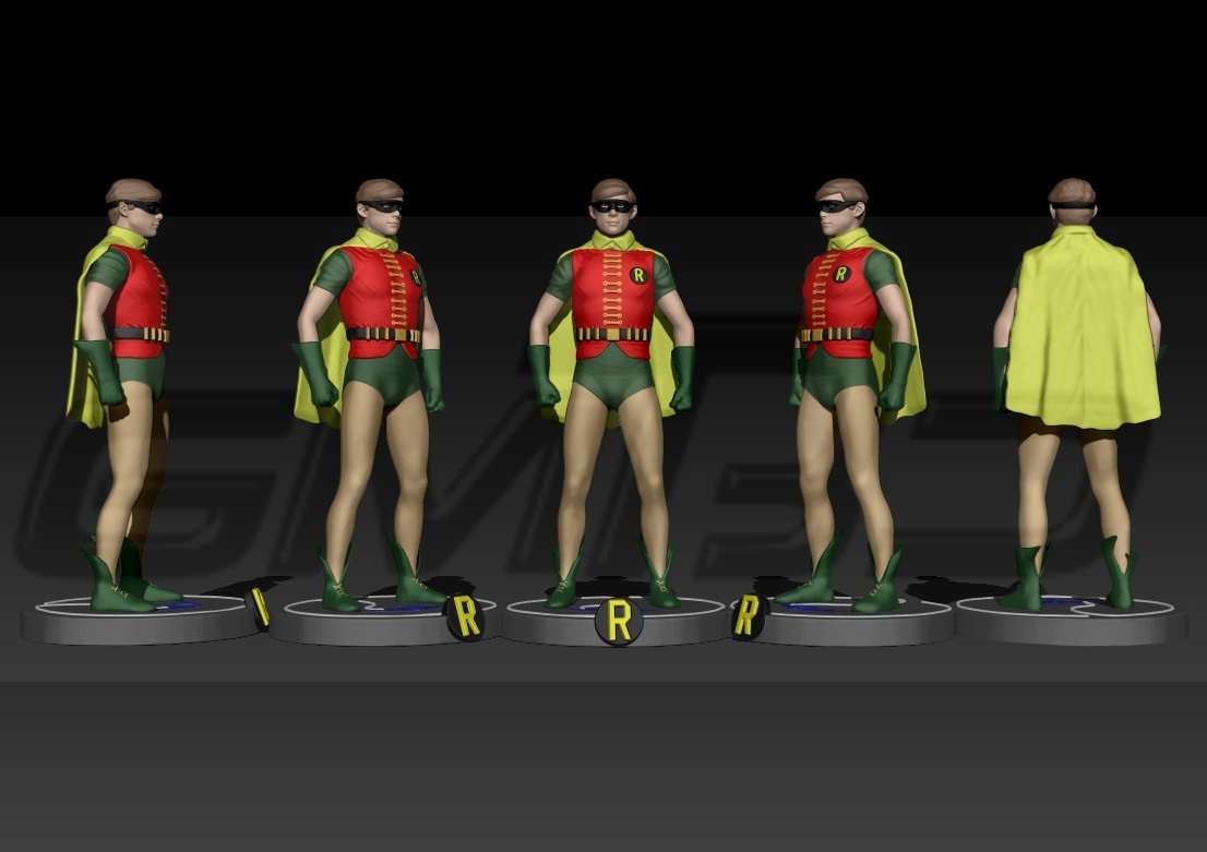 👾 ROBIN '66 -BURT WARD-・ STL File for ・Cults