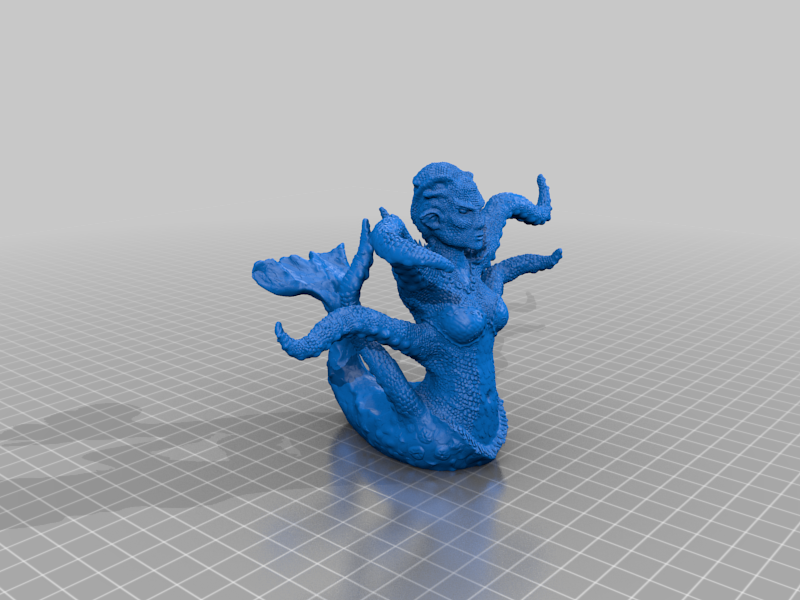Free STL file Cecaelia, Octopus Mermaid Sculpture 🐙 ・3D printable model ...