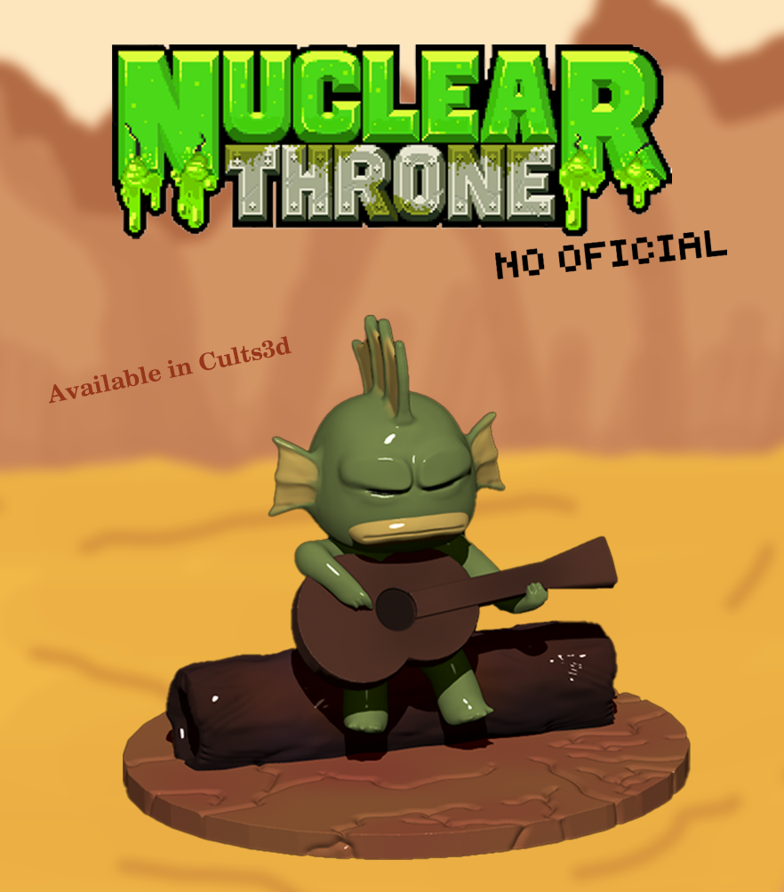 Файл STL Nuclear Throne - Fish 🐠 ・3D модель для печати скачать・Cults