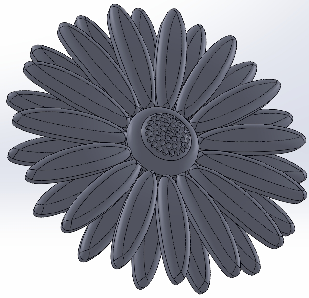 💐 Daisy Flower・Free STL File for ・Cults