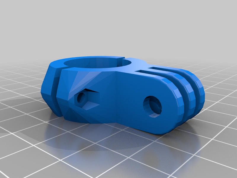 Free 3D file Gopro mount 1/2" pvc 📷・3D print object to download・Cults