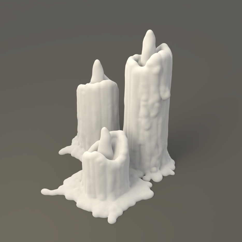 🕯️ 50 Candles Pack・ 3D File for 3D printing・Cults
