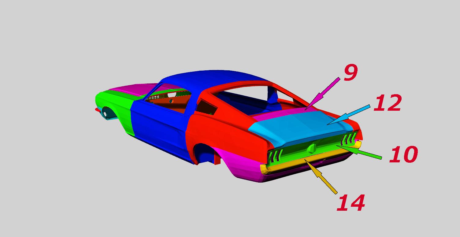Archivo STL Ford Mustang 67 Bullit 1:2 Scale 🚙 ・Objeto de impresión 3D ...