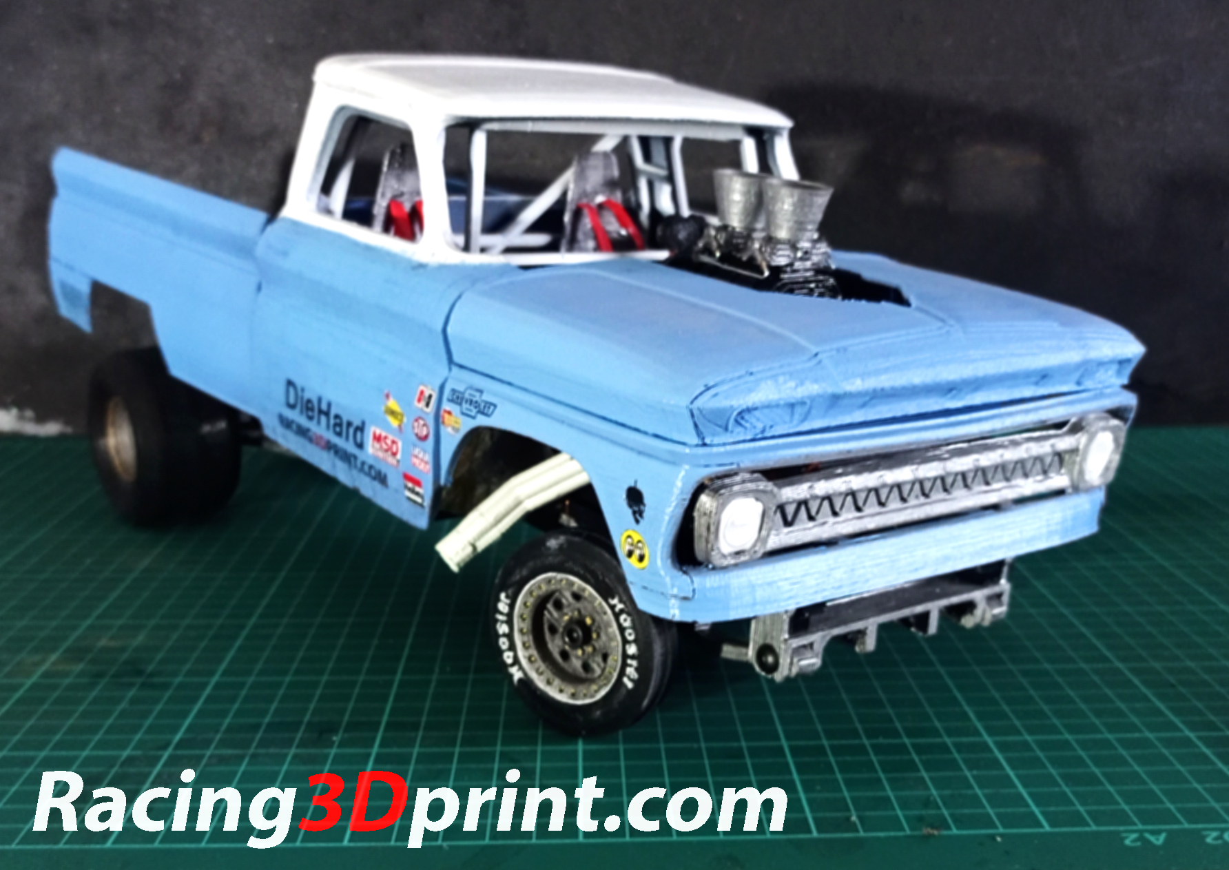 🚙 Chevrolet C10 Gasser 1:12・ STL File for ・Cults