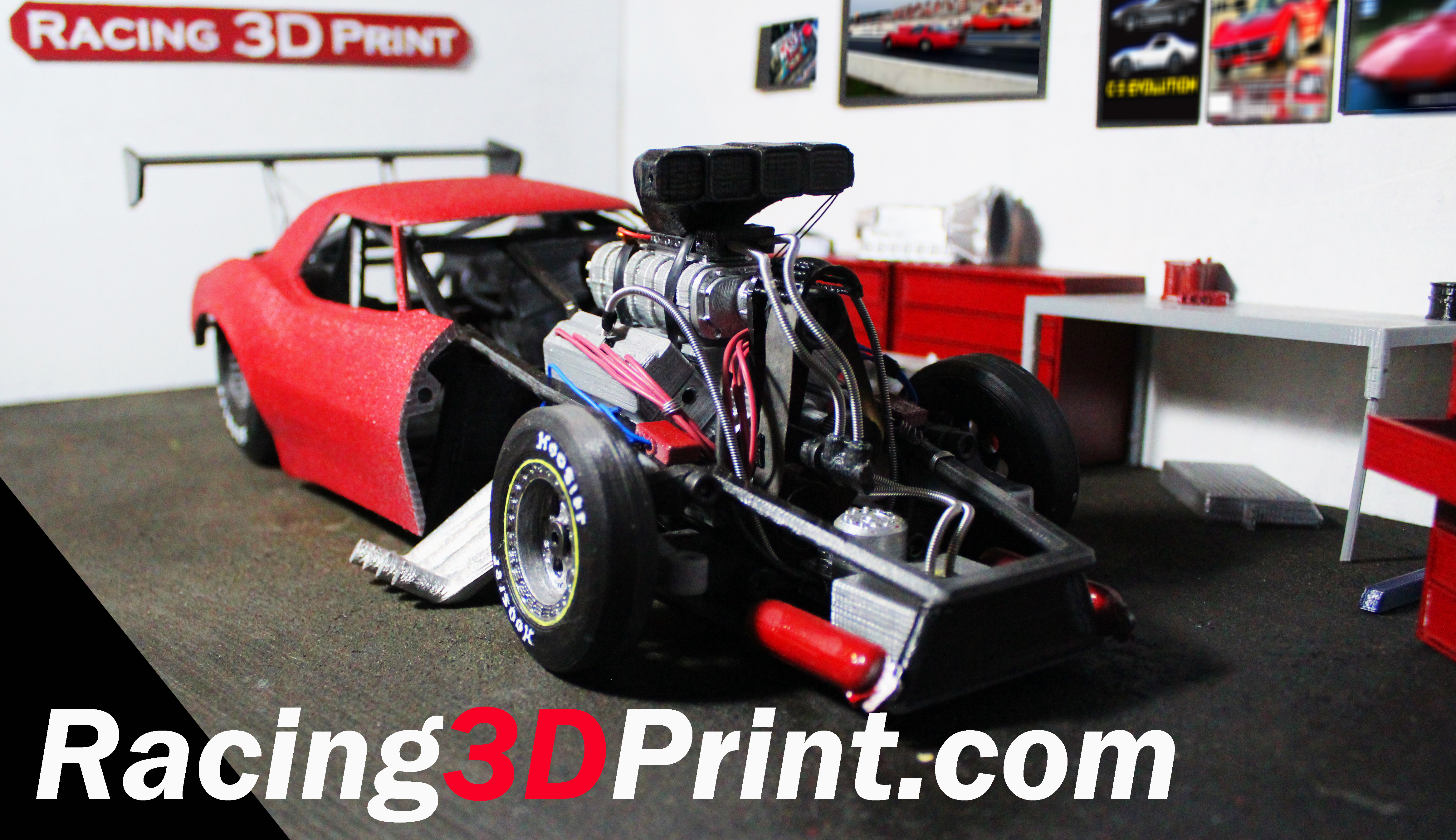 🚙 Chevrolet Corvette ProMod à escala 1:12・Arquivo STL para ・Cults