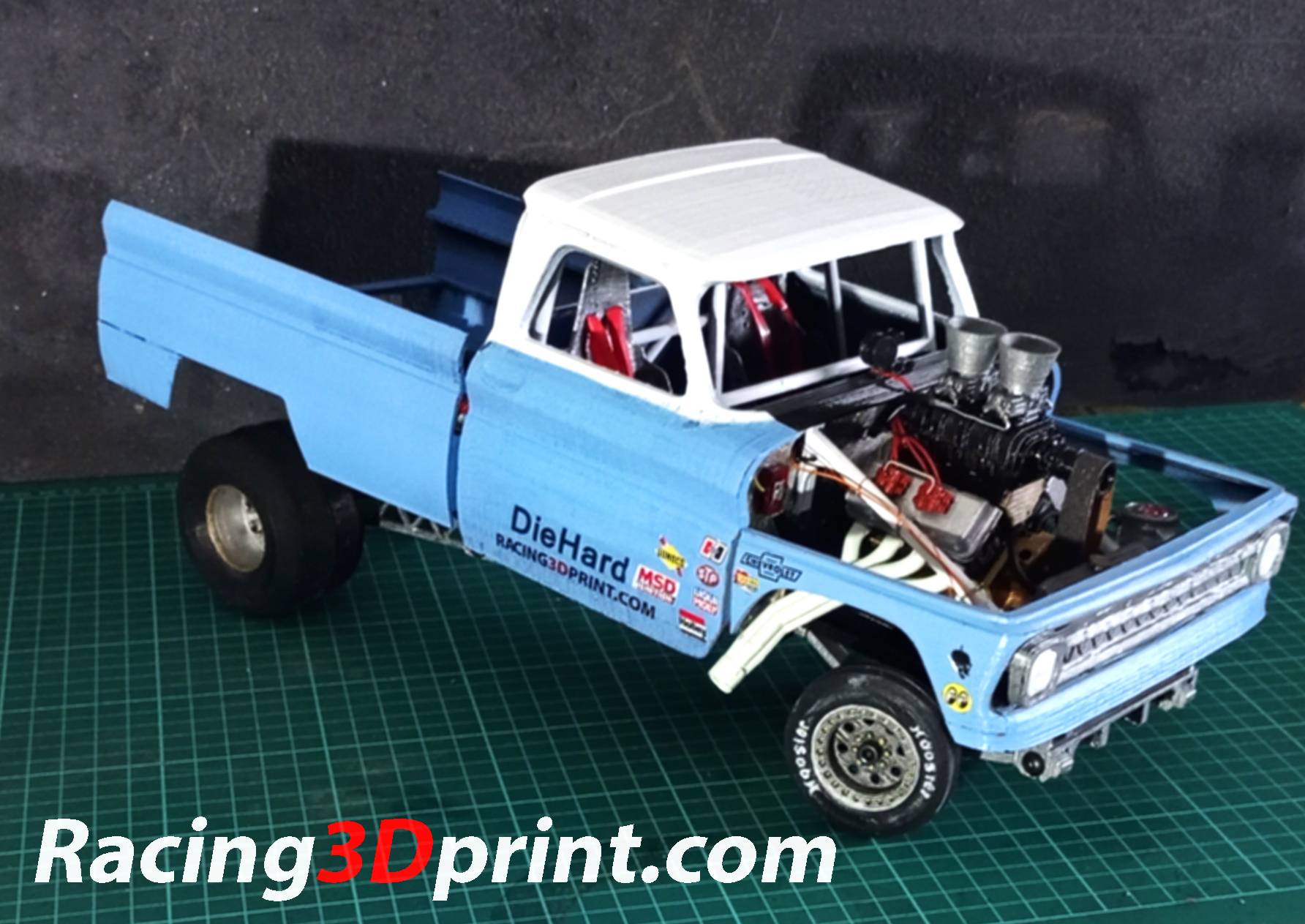 🚙 Chevrolet C10 Gasser 1:12・ STL File for ・Cults