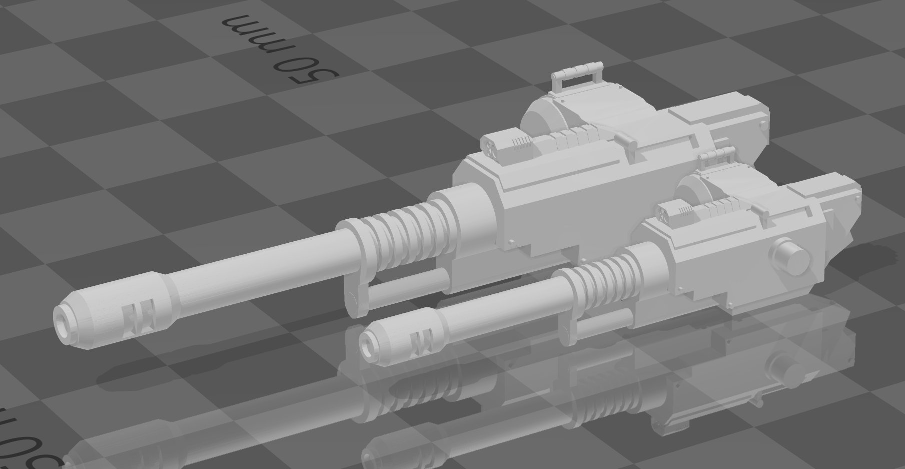 ⚡ Thunderbolt Pattern Auto Cannon・ STL File for ・Cults