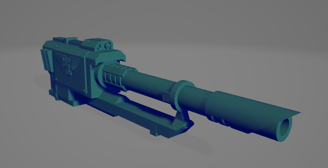 ⚡ Thunderbolt Pattern Lascannon・ STL File for ・Cults