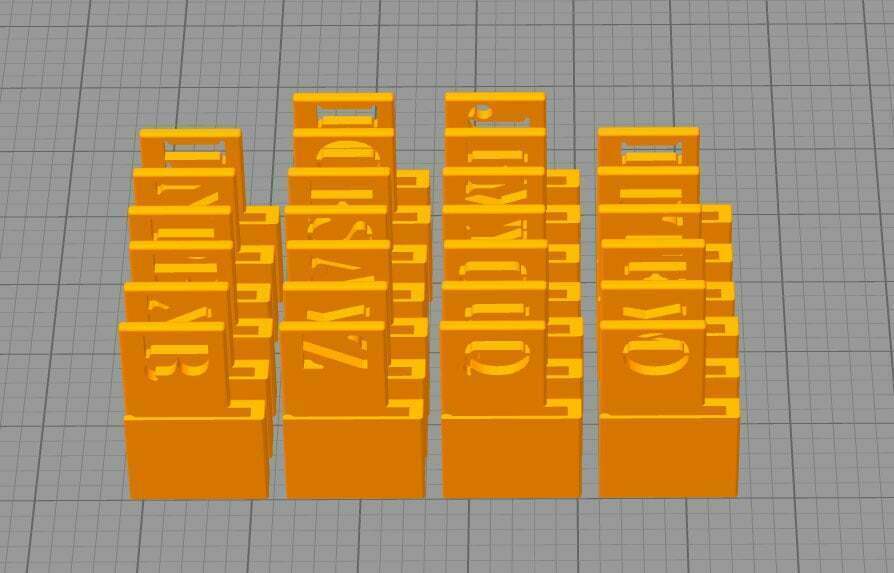 Free STL file Alphabet Tabs for Vinyl Record Albums ⏺️・3D printer model ...