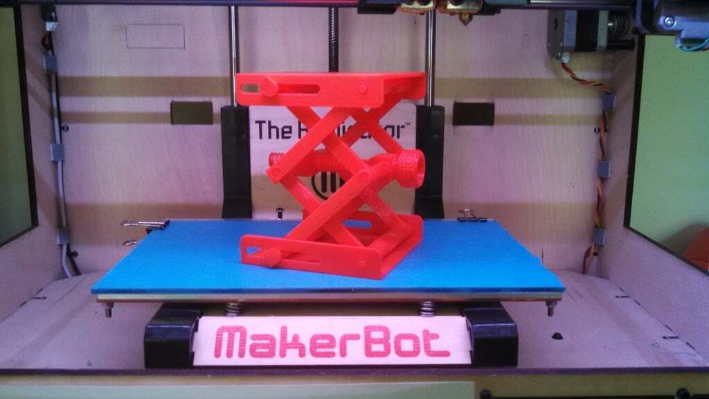 3D printable Platform Jack [Fully Assembled, No Supports]・Cults