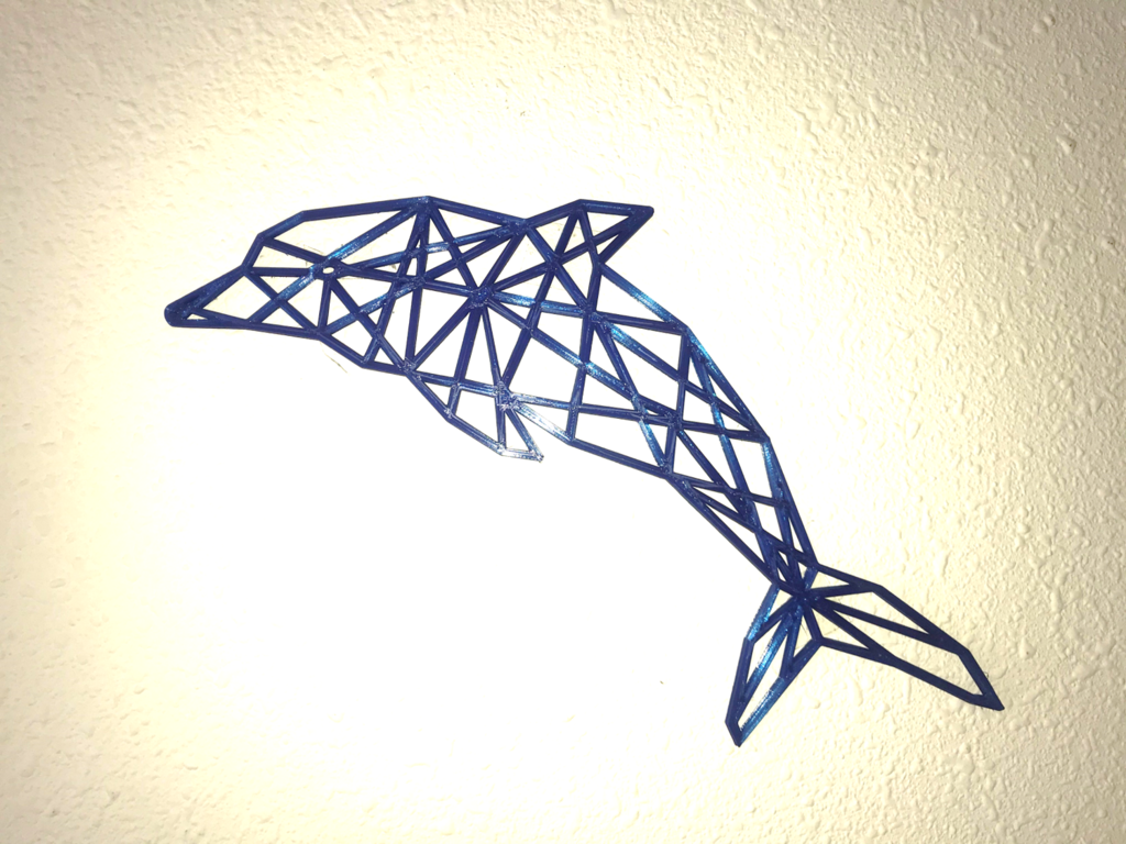 Free STL file Dolphin 2D Wall Sculpture 🐬 ・3D printable design to ...