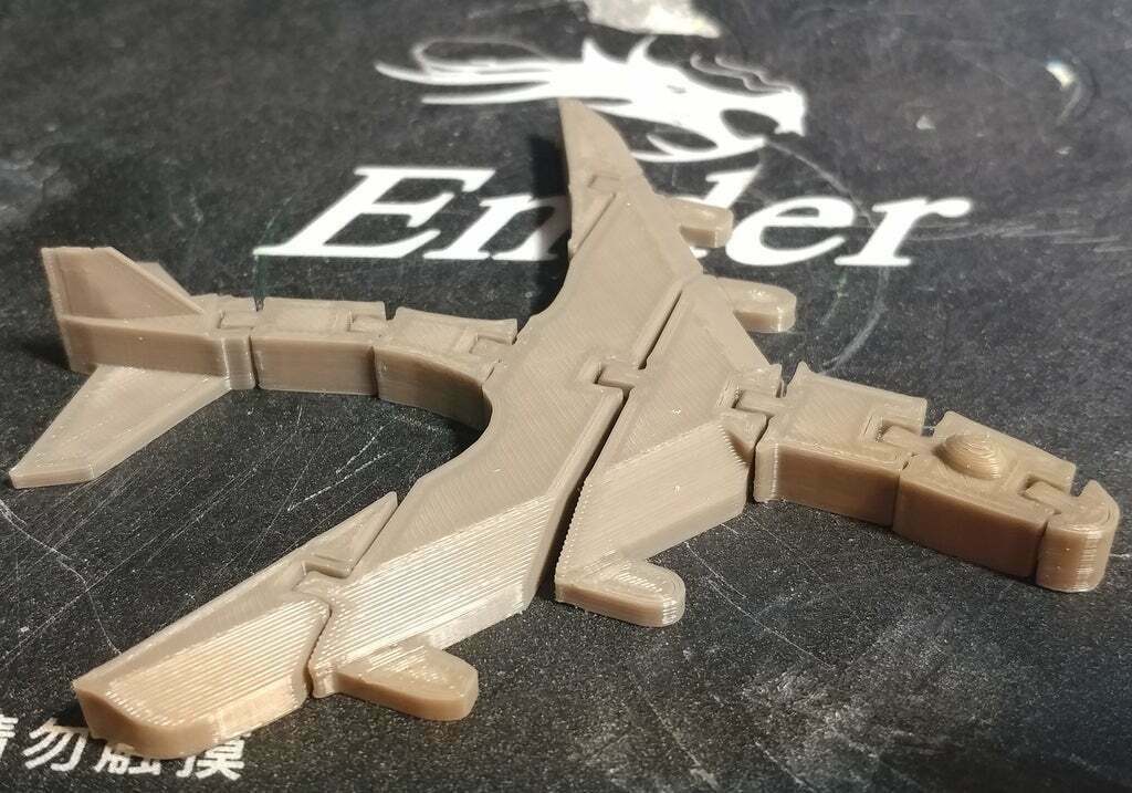 🛩️ Articulated Airplane w Rudder・Free STL File for ・Cults