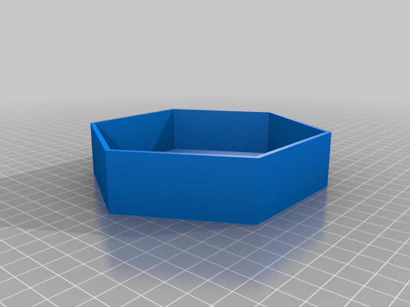 Free STL file Orginal 90's 7 Hex Tessellation "Hex Box" Dice Box. 📦 ...