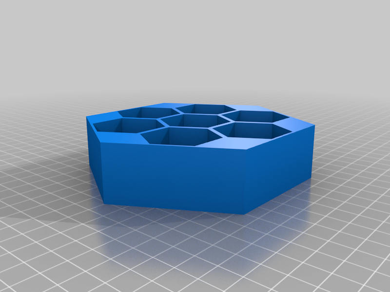 📦 Orginal 90's 7 Hex Tessellation "Hex Box" Dice Box.・Free STL File for ...