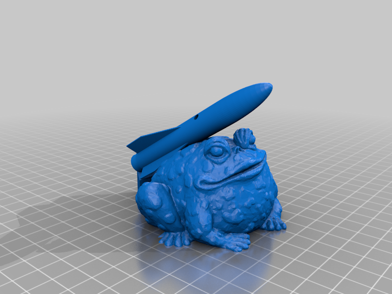 🖨️ Missile Toad・Free STL File for ・Cults