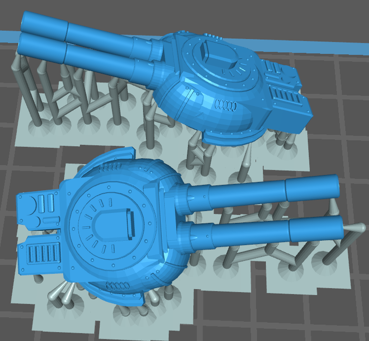 🎲 Shoulder Turrets for a Dominus Knight (Presupported)・ STL File for ・Cults