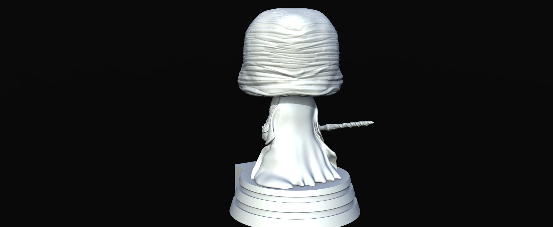 STL file FUNKO REY DARK Star Wars ⭐ ・3D printer design to download・Cults