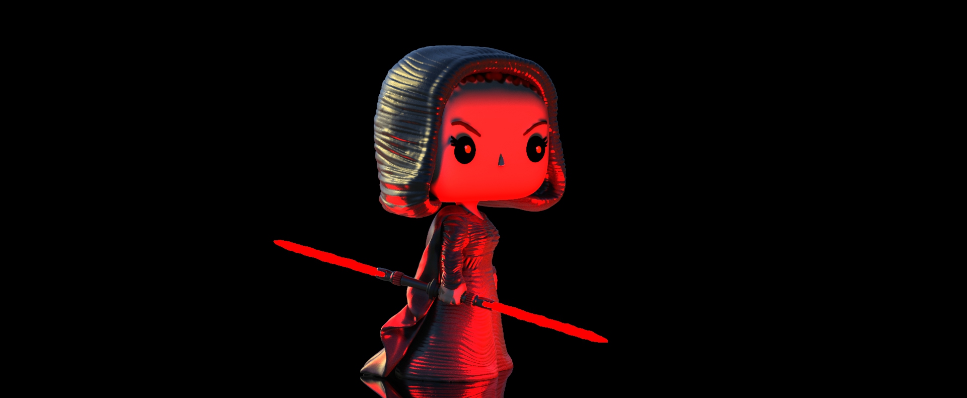 STL file FUNKO REY DARK Star Wars ⭐ ・3D printer design to download・Cults