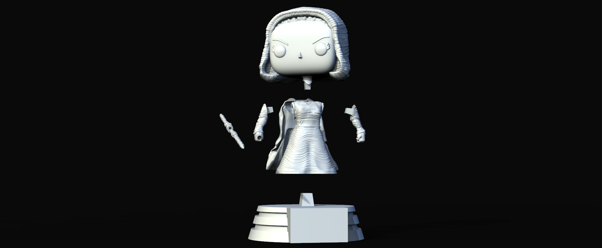 STL file FUNKO REY DARK Star Wars ⭐ ・3D printer design to download・Cults