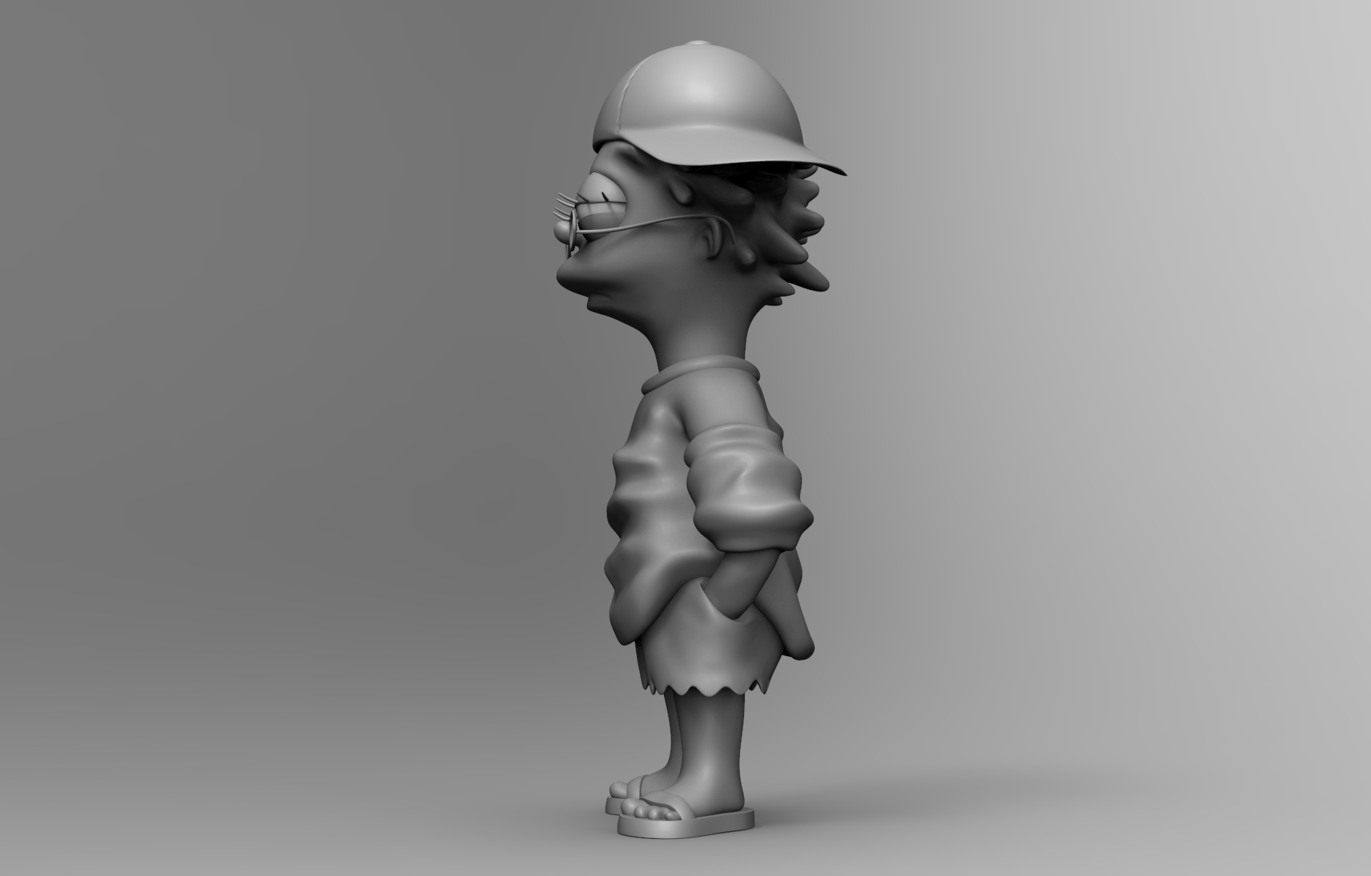 STL file Lisa Simpson good vibes 👽 ・3D print design to download・Cults